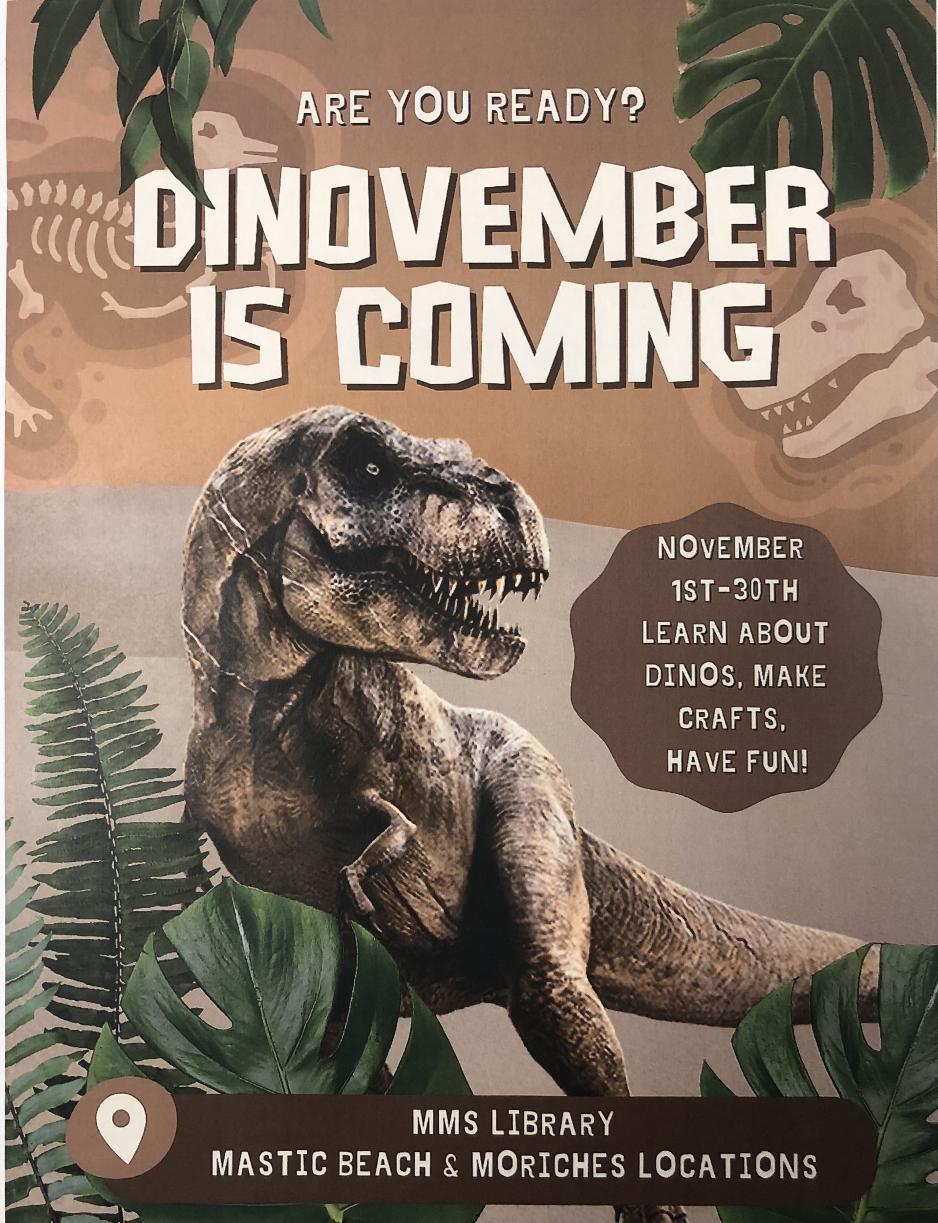 Dinovember – Mastics-Moriches-Shirley Community Library